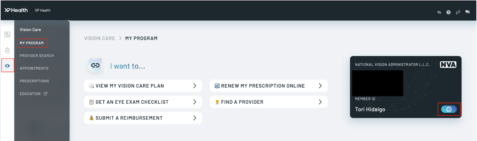 How to Use Your NVA Eye Exam Program with XP Health – XP Health